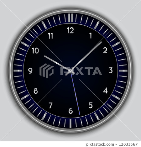 Vector abstract simple round clock - Stock Illustration [12033567] - PIXTA