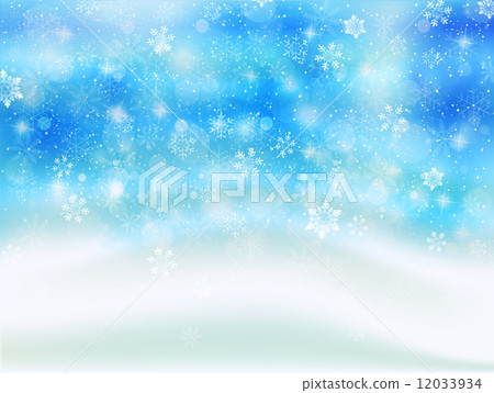 Snow Christmas Background - Stock Illustration [12033934] - PIXTA