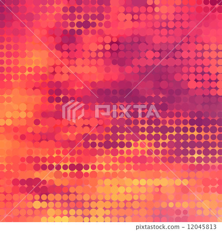 Sundown themed background with circular grid - Stock Illustration ...
