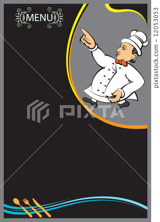 Chef Menu Card Design Template - Stock Illustration [12053053] - PIXTA