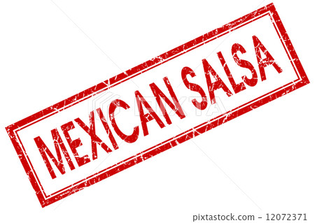 Mexican salsa red square grungy stamp isolated... - Stock Illustration ...