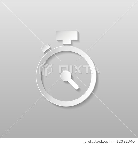 Origami vector stopwatch - Stock Illustration [12082340] - PIXTA