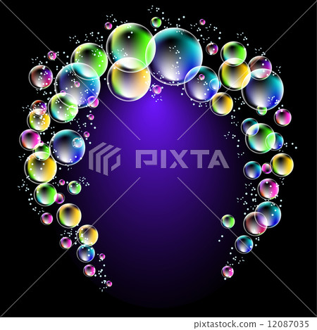 Colorful bubbles - Stock Illustration [12087035] - PIXTA