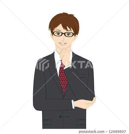 Businessman understanding interpretation of arms - Stock Illustration ...