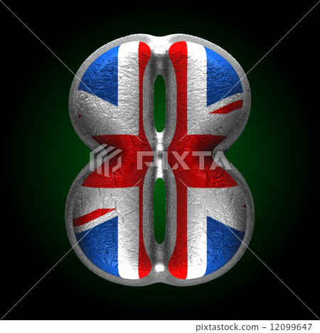 Vector Great Britain metal figure 8 - Stock Illustration [12099647] - PIXTA