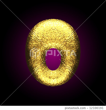 vector golden figure o - Stock Illustration [12100191] - PIXTA