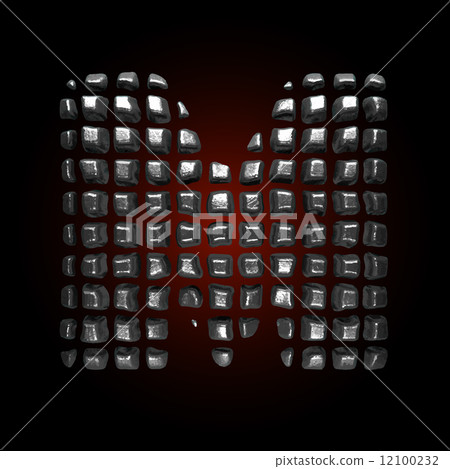 Vector Metal figure m - Stock Illustration [12100232] - PIXTA