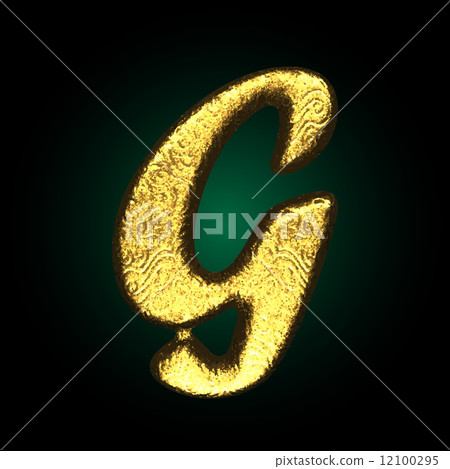 vector golden figure g - Stock Illustration [12100295] - PIXTA