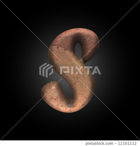 Vector old metal letter s - Stock Illustration [12101112] - PIXTA