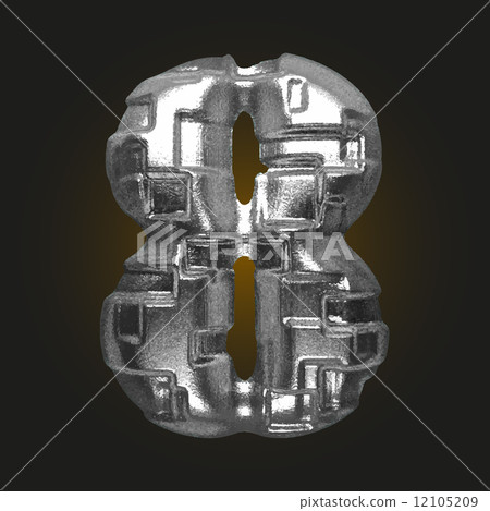 vector metal figure 8 - Stock Illustration [12105209] - PIXTA
