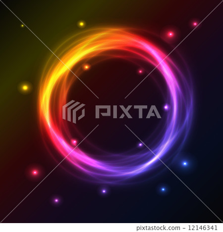 Abstract background with colorful plasma circle... - Stock Illustration ...