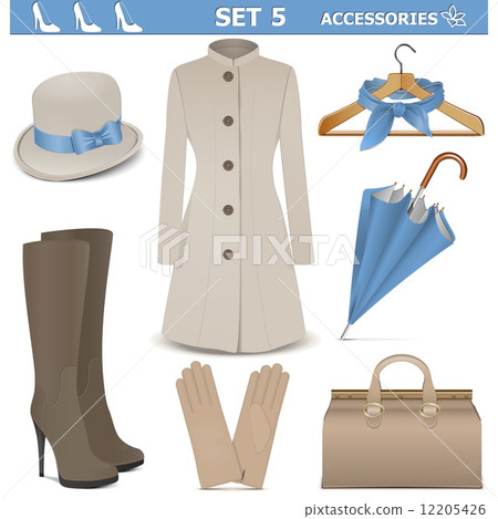 Vector Female Accessories Set 5 - Stock Illustration [12205426] - PIXTA