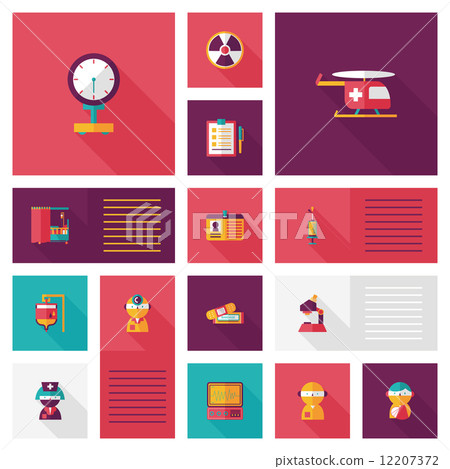 medical flat ui background,eps10 - Stock Illustration [12207372] - PIXTA