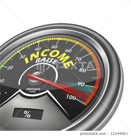 raise, meter, income - Stock Illustration [12244061] - PIXTA