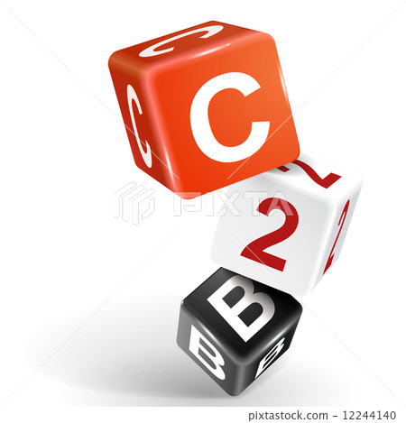 block, c2b, 3d - Stock Illustration [12244140] - PIXTA