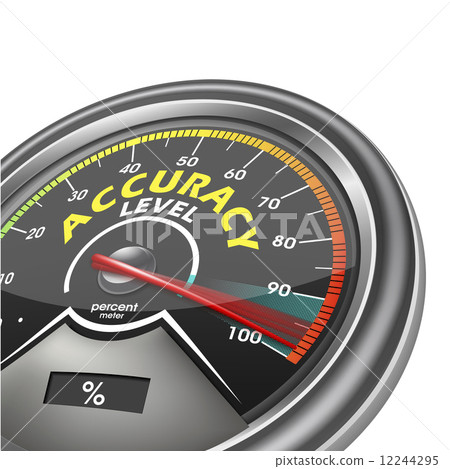 accuracy, percent, meter - Stock Illustration [12244295] - PIXTA