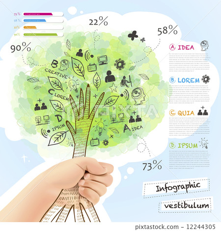infographic, tree, idea - Stock Illustration [12244305] - PIXTA