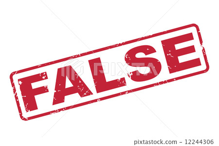 false, red, sign - Stock Illustration [12244306] - PIXTA