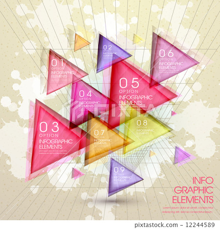 advertising, triangle, infographic - Stock Illustration [12244589] - PIXTA