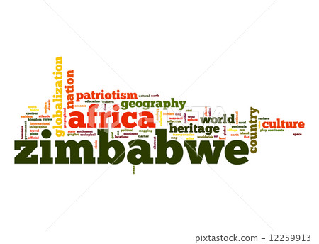 Zimbabwe word cloud - Stock Illustration [12259913] - PIXTA
