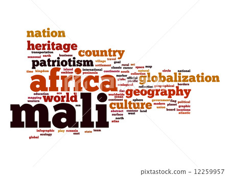 Mali word cloud - Stock Illustration [12259957] - PIXTA