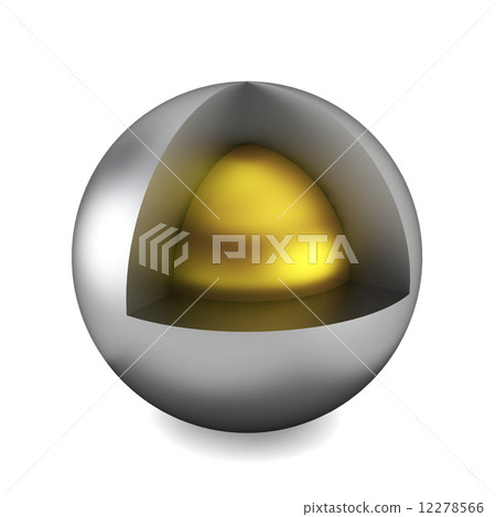 Cross section of sphere - Stock Illustration [12278566] - PIXTA