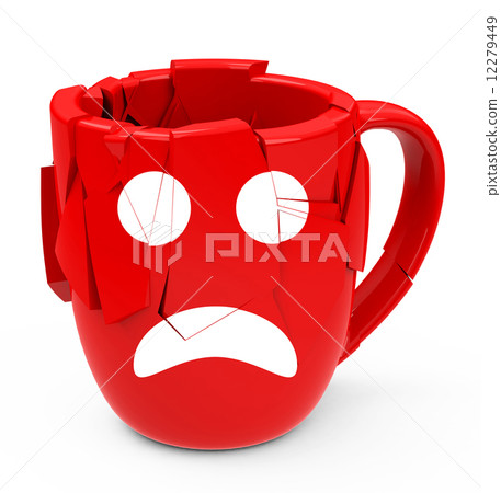 the angry cup - Stock Illustration [12279449] - PIXTA