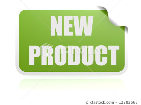 New product green sticker-插圖素材 [12282663] - PIXTA圖庫