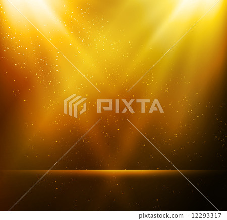 Abstract magic gold light background - Stock Illustration [12293317 ...