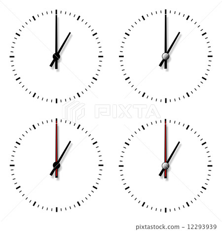 Set of clocks without numbers. - Stock Illustration [12293939] - PIXTA