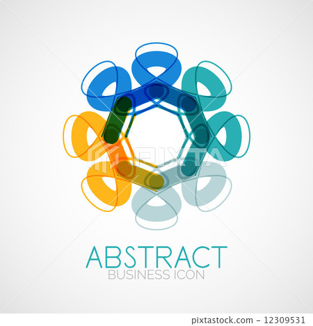 Symmetric abstract geometric shape - Stock Illustration [12309531] - PIXTA