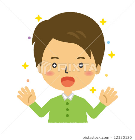 People are deeply impressed and happy - Stock Illustration [12320120 ...