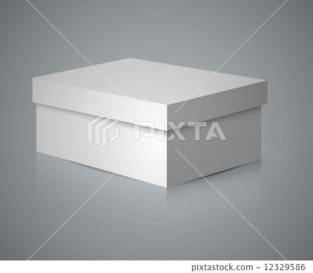 White gift carton box - Stock Illustration [12329586] - PIXTA