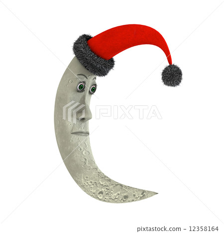 Crescent moon Santa Claus - Stock Illustration [12358164] - PIXTA