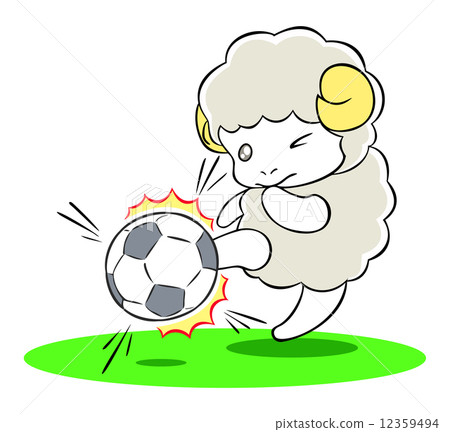 Soccer sheep - Stock Illustration [12359494] - PIXTA