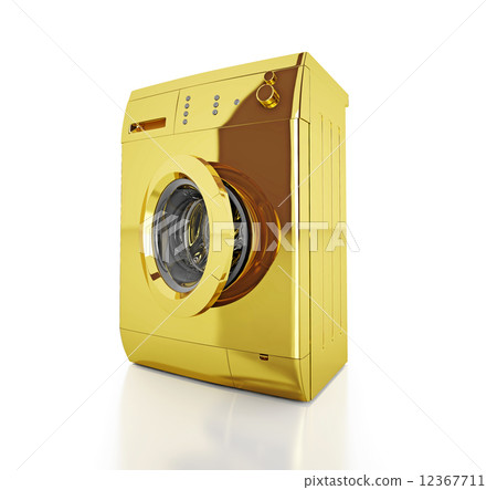 gold washing machine - Stock Illustration [12367711] - PIXTA