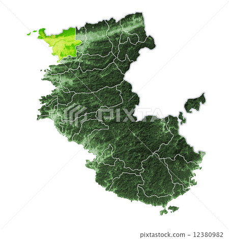 Wakayama Prefecture and Wakayama City Map - Stock Illustration ...