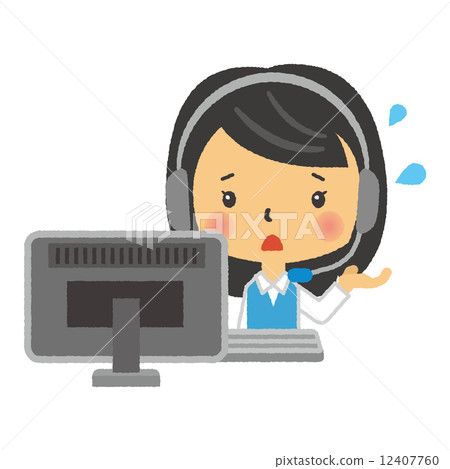 Call center failure trouble panic - Stock Illustration [12407760] - PIXTA