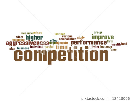 Competition word cloud - Stock Illustration [12418006] - PIXTA