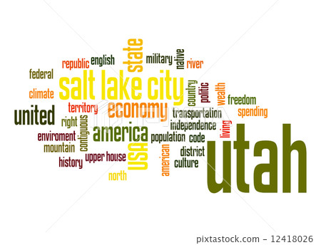 Utah word cloud - Stock Illustration [12418026] - PIXTA