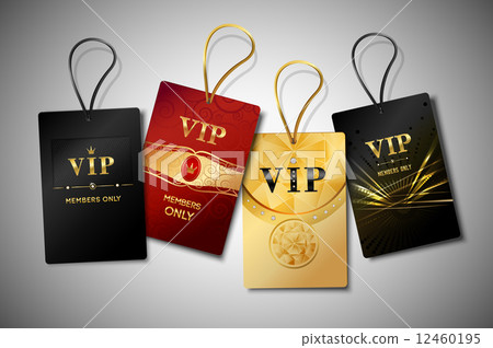 Vip tags design set - Stock Illustration [12460195] - PIXTA