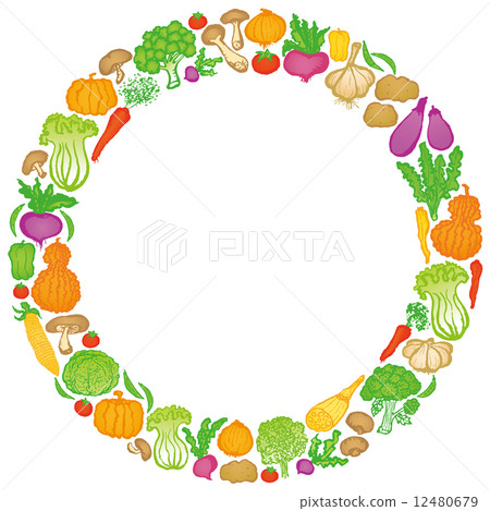 Vegetable Marche Maru - Stock Illustration [12480679] - PIXTA