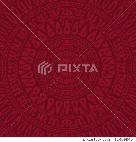 Red ethnic background - Stock Illustration [12499940] - PIXTA