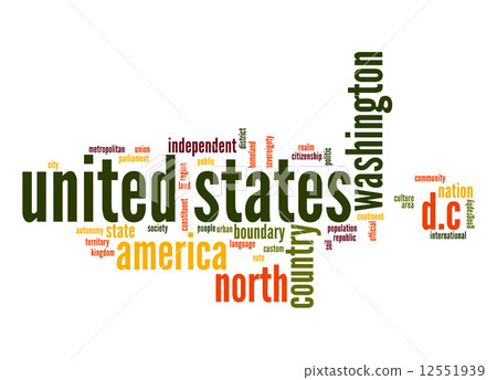 United States word cloud - Stock Illustration [12551939] - PIXTA
