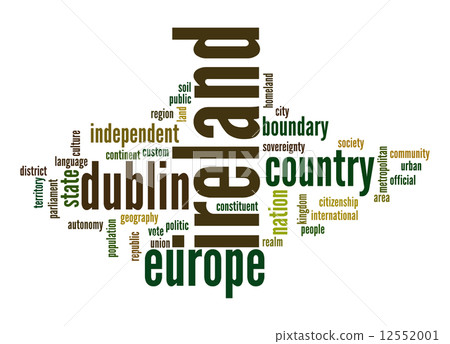 Ireland word cloud - Stock Illustration [12552001] - PIXTA