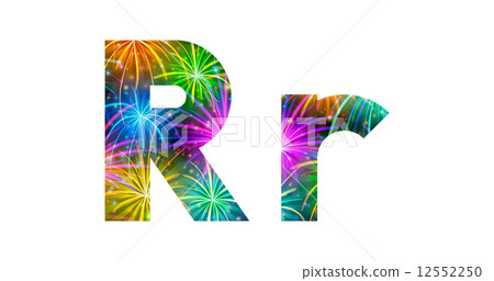 Set of letters, firework, R - Stock Illustration [12552250] - PIXTA