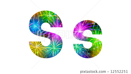 Set of letters, firework, S - Stock Illustration [12552251] - PIXTA