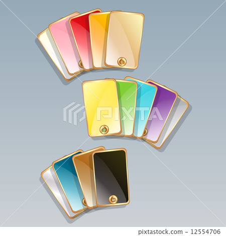 Set of gold color patterns - Stock Illustration [12554706] - PIXTA