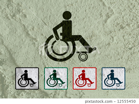 Restrooms for Wheelchair Handicap Icon design ... - Stock Illustration ...