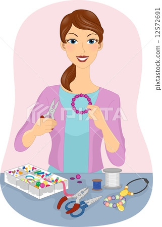 Jewelry Making - Stock Illustration [12572691] - PIXTA